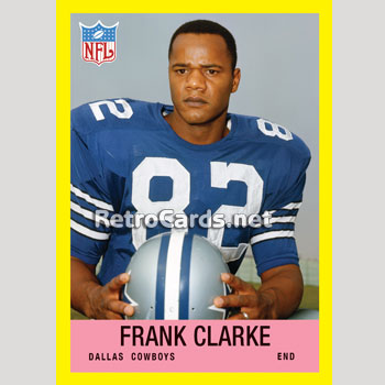 1967P Frank Clarke Dallas Cowboys – RetroCards