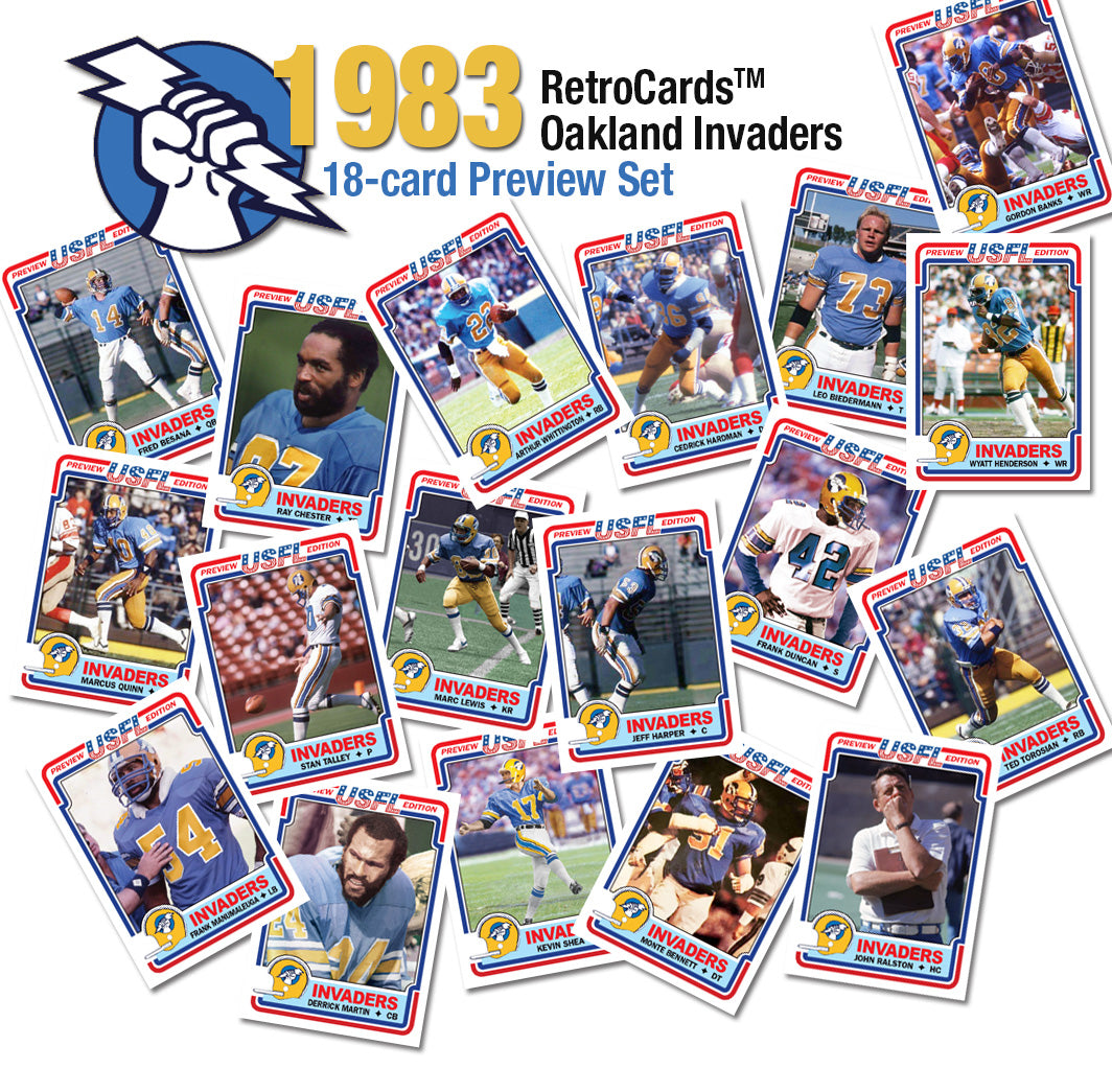 1983 Oakland Invaders: Who Needs the Raiders? – RetroCards