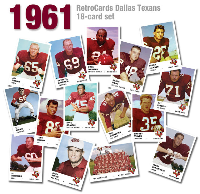 The Dallas Texans, The AFL's Forgotten Team – RetroCards