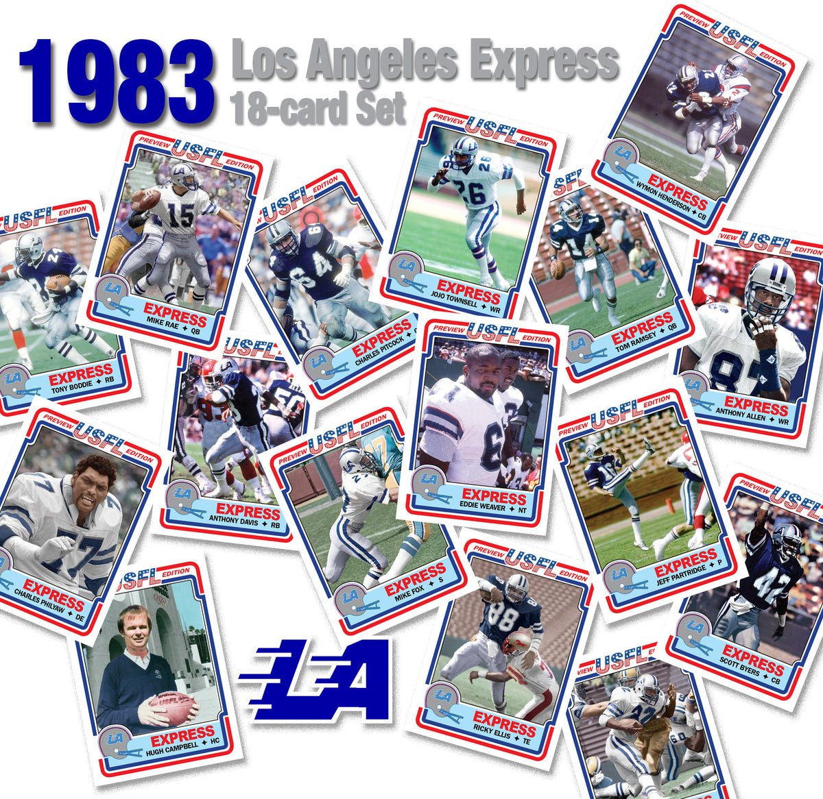 1983 Los Angeles Express – RetroCards