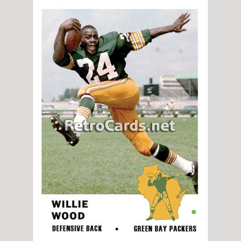 1961F Willie Wood Green Bay Packers – RetroCards