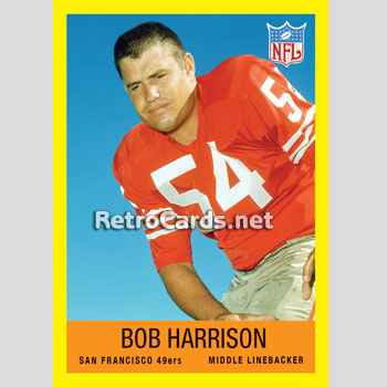 1967P Bob Harrison San Francisco 49ers – RetroCards