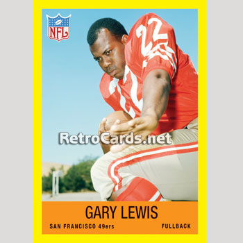 1967P Gary Lewis San Francisco 49ers – RetroCards