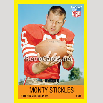 1967P Monty Stickles San Francisco 49ers – RetroCards