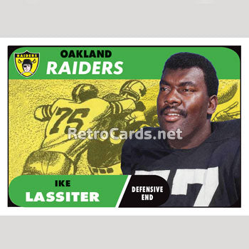 1968T Ike Lassiter Oakland Raiders – RetroCards