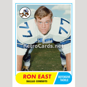 1968T Ron East Dallas Cowboys – RetroCards