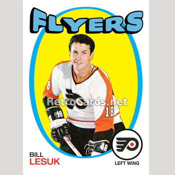1971-72O Bill Lesuk Philadelphia Flyers – RetroCards