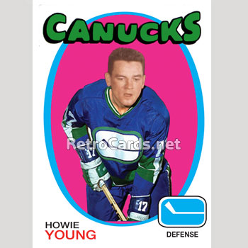 1971-72O Howie Young Vancouver Canucks – RetroCards