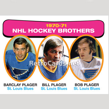 1971-72O NHL Brothers Plager – RetroCards