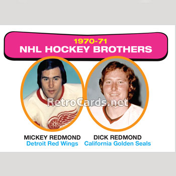1971-72O NHL Brothers Redmond – RetroCards