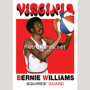 1971-72T Bernie Williams Virginia Squires – RetroCards
