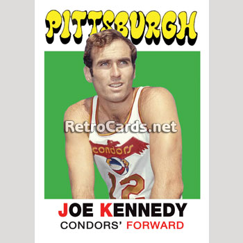 1971-72T Joe Kennedy Pittsburgh Condors – RetroCards
