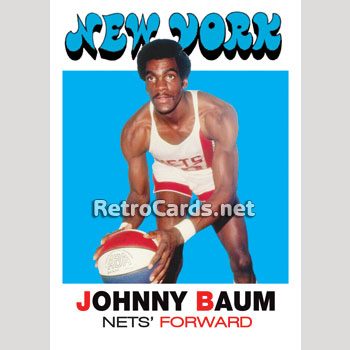 1971-72T Johnny Baum New York Nets – RetroCards