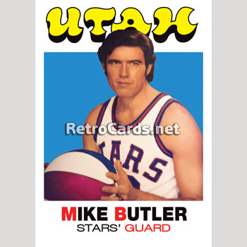 1971-72T Mike Butler Utah Stars – RetroCards