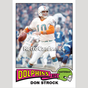1975T Don Strock Miami Dolphins – RetroCards