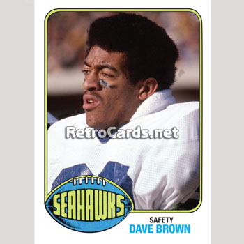 1976T Dave Brown Seattle Seahawks – RetroCards