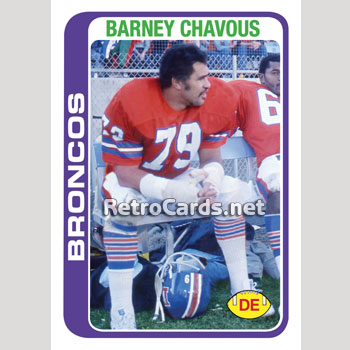 1978T Barney Chavous Denver Broncos – RetroCards