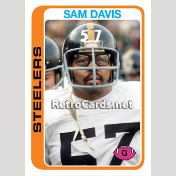 1978T Sam Davis Pittsburgh Steelers – RetroCards