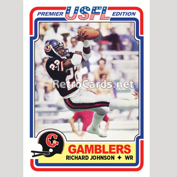 1984T Richard Johnson Houston Gamblers – RetroCards