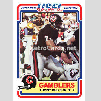 1984T Tommy Robison Houston Gamblers – RetroCards