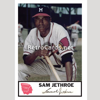 1953J Sam Jethroe Milwaukee Braves – RetroCards