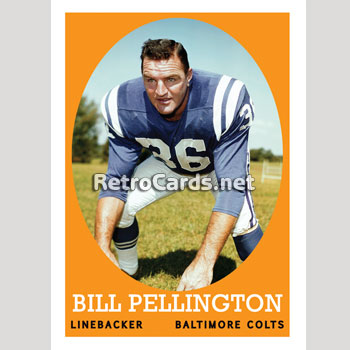 1958T Bill Pellington Baltimore Colts – RetroCards
