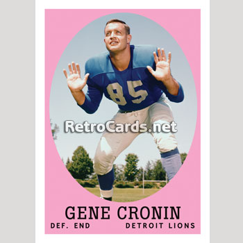 1958T Gene Cronin Detroit Lions – RetroCards