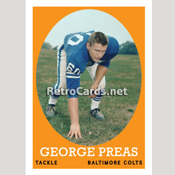 1958T George Preas Baltimore Colts – RetroCards