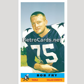 1960B Bob Fry Dallas Cowboys – RetroCards