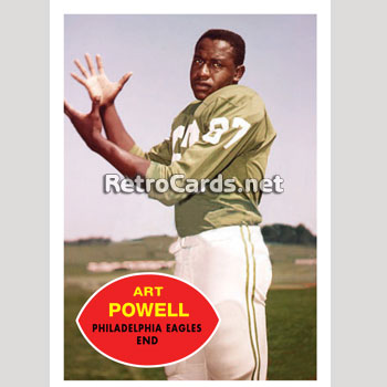 1960T Art Powell Philadelphia Eagles – RetroCards