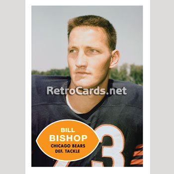 1960T Bill Bishop Chicago Bears – RetroCards