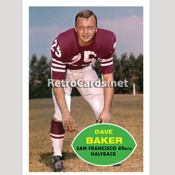 1960R Dave Baker San Francisco 49ers – RetroCards