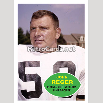 1960T John Reger Pittsburgh Steelers – RetroCards