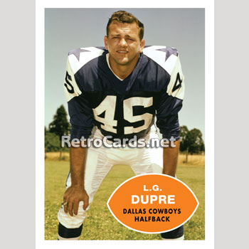 1960T L.G. Dupre Dallas Cowboys – RetroCards