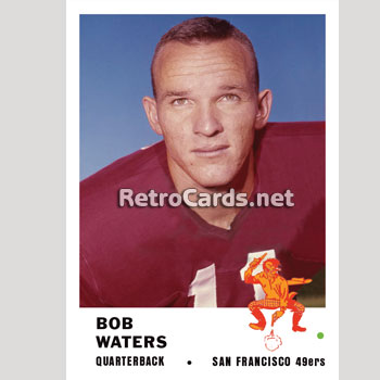 1961F Bob Waters San Francisco 49ers – RetroCards