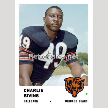 1961F Charlie Bivins Chicago Bears – RetroCards