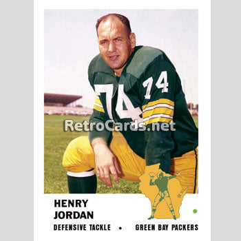 1961F Henry Jordan Green Bay Packers – RetroCards