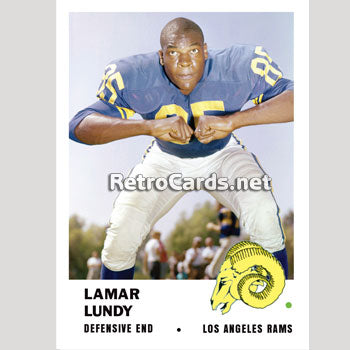 1961F Lamar Lundy Los Angeles Rams – RetroCards