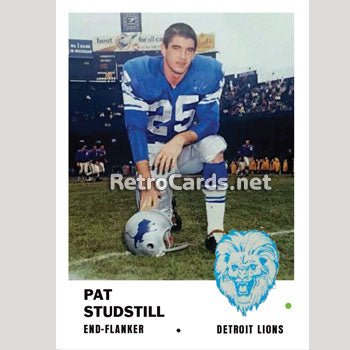 1961F Pat Studstill Detroit Lions – RetroCards