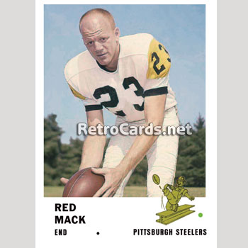 1961F Red Mack Pittsburgh Steelers – RetroCards