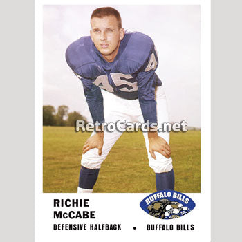 1961F Richie McCabe Buffalo Bills – RetroCards