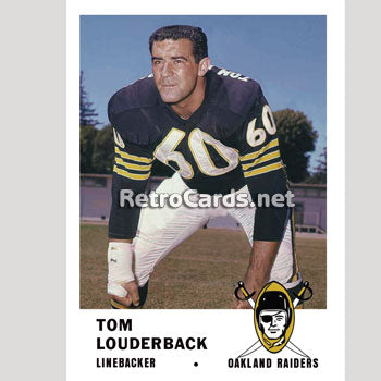 1961F Tom Louderback Oakland Raiders – RetroCards