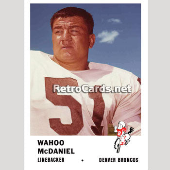 1961F Wahoo McDaniel Denver Broncos – RetroCards