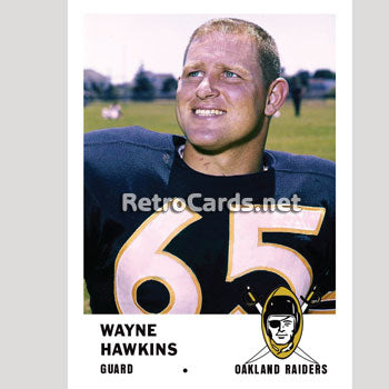 1961F Wayne Hawkins Oakland Raiders – RetroCards