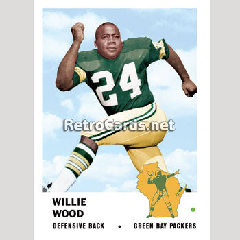 1961F Willie Wood Green Bay Packers – RetroCards