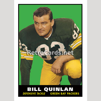1961T Bill Quinlan Green Bay Packers – RetroCards