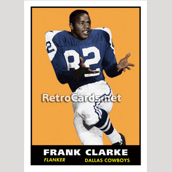 1961T Frank Clarke Dallas Cowboys – RetroCards