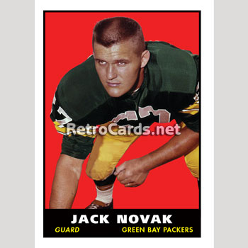 1961T Jack Novak Green Bay Packers – RetroCards