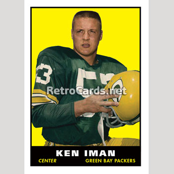 1961T Ken Iman Green Bay Packers – RetroCards
