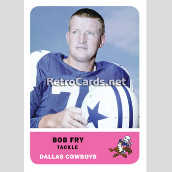 1962F Bob Fry Dallas Cowboys – RetroCards
